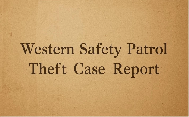 Western Safety Patrol Theft Case Report | WSP India Blog